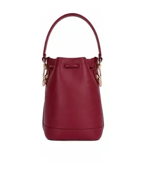 Fendi Mon Tresor Drawstring Mini Bucket Bag - Red