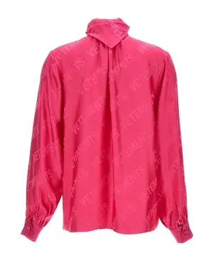 Vetements Long Sleeve Lace-up Shirt
