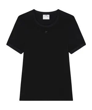 COURREGES Courrèges Heritage Crewneck T-shirt - Black