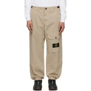 Stone Island Loose Fit Logo Patch Cargo Pants