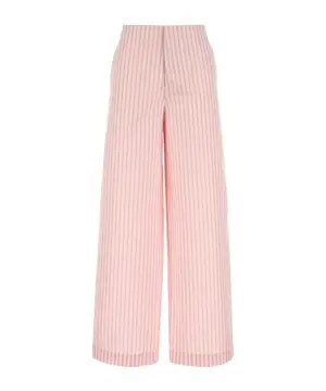 Philosophy Di Lorenzo Serafini Vertical Stripe Wide Leg Poplin Pants - No