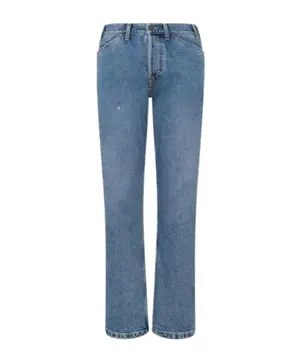 Moschino Patch Straight Leg Jeans