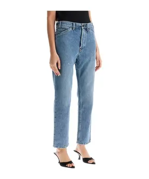 Moschino Patch Straight Leg Jeans