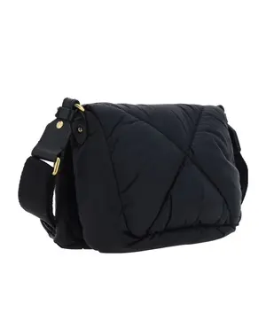 Moncler Padded Quilted Crossbody Bag With Metal Buckle