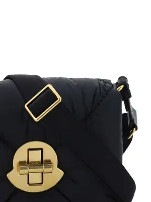 Moncler Padded Quilted Crossbody Bag With Metal Buckle