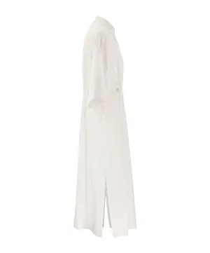 Max Mara Gathered Drawstring Dress