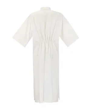 Max Mara Gathered Drawstring Dress