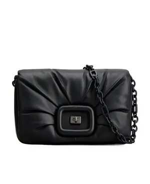ROGER VIVIER Viv' Choc Shoulder Bag - Black