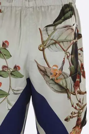 Dries Van Noten Graphic Printed Drawstring Shorts