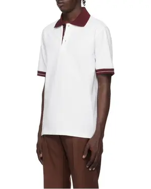 FERRAGAMO Short-sleeved Polo Shirt - White