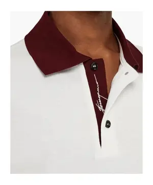 FERRAGAMO Short-sleeved Polo Shirt - White