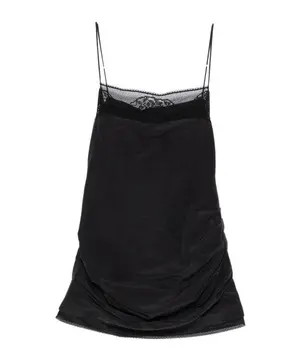 Magda Butrym Rhinestone-embellished Strapless Cut-out Dress - Black