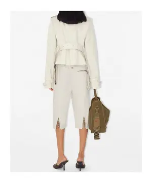 Burberry Belted Waist Zipped Trench Coat