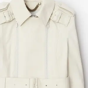 Burberry Belted Waist Zipped Trench Coat