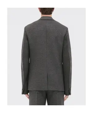 Bottega Veneta Logo Woolen Flannel Coat