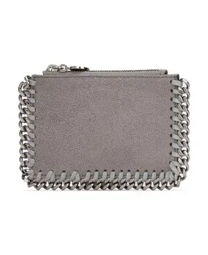 Stella McCartney Falabella Zipped Chained Card Holder - Gray