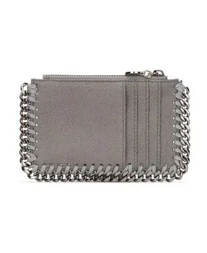 Stella McCartney Falabella Zipped Chained Card Holder - Gray