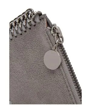 Stella McCartney Falabella Zipped Chained Card Holder - Gray