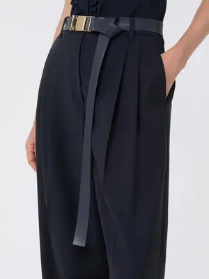 Max Mara Bergamo Belted Pleated Trousers