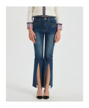 Marissa Chiara Front Slit Jeans