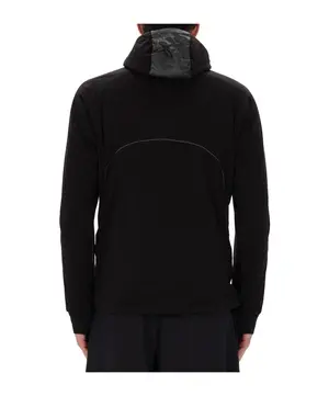 AND WANDER Hooded Casual Jacket - Black