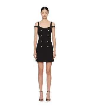 Marissa Chiara Sleeveless Off-the-shoulder Dress - Black