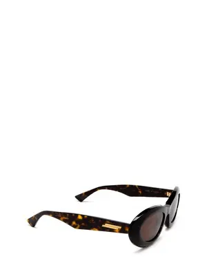 Bottega Veneta Oval Frame Sunglasses