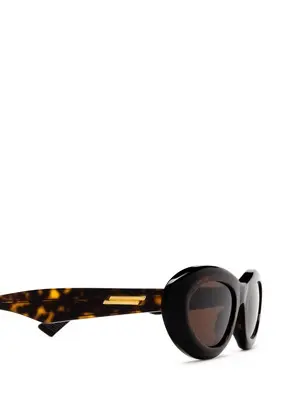 Bottega Veneta Oval Frame Sunglasses
