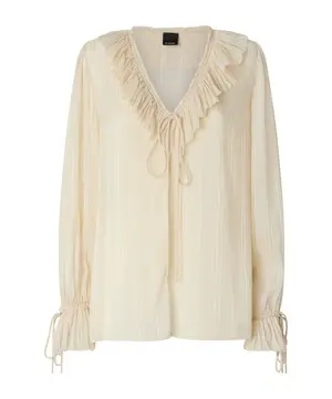 Pinko Biddy Ruffled Long Sleeved Blouse