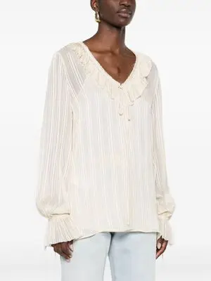 Pinko Biddy Ruffled Long Sleeved Blouse
