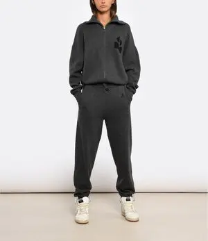 Isabel Marant Étoile Kira Mélange-effect Knitted Track Pants