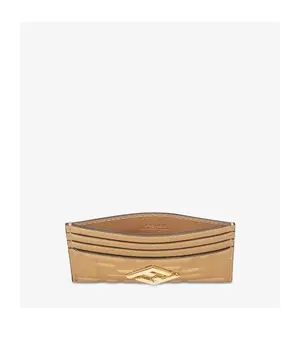 Fendi Ff Diamonds Card Case - Light Brown