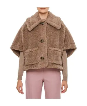 Max Mara Teddy Short-sleeve Cropped Jacket
