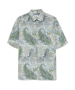 Etro Paisley Printed Short Sleeved Shirt