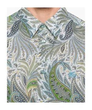 Etro Paisley Printed Short Sleeved Shirt