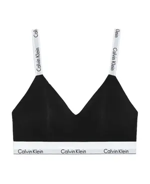 Calvin Klein Cotton Light-lined Bra - Black