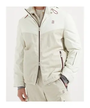 Brunello Cucinelli Padded Parka With Detachable Hood And Zipped Vents