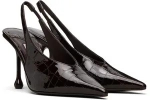 JIMMY CHOO Isa 95 Slingback Pumps - Black