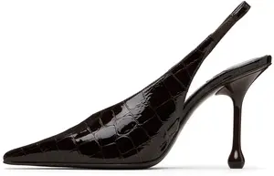 JIMMY CHOO Isa 95 Slingback Pumps - Black