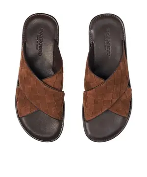 SCAROSSO Ettore Woven Sandals - Brown