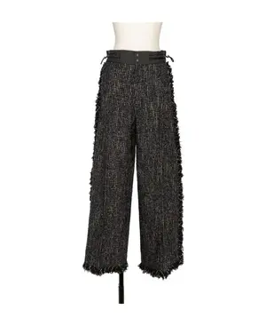 Sacai Tweed Straight Leg Trousers