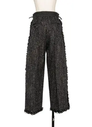 Sacai Tweed Straight Leg Trousers