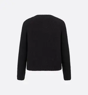 Dior Textured Knit Twinset With Gold-finish Tribales Buttons