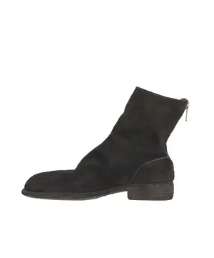 Guidi Zip Up Leather Boots - Black