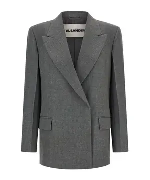JIL SANDER Flap-pocket Blazer - Gray