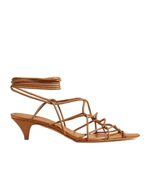 Khaite Arden High-heeled Sandals - Camel