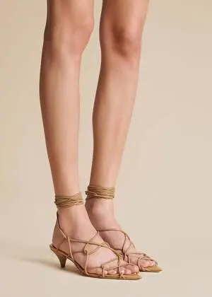 Khaite Arden High-heeled Sandals - Camel