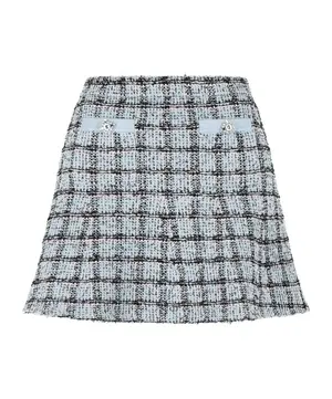 SELF-PORTRAIT Checked Mini Skirt