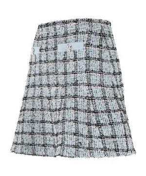 SELF-PORTRAIT Checked Mini Skirt