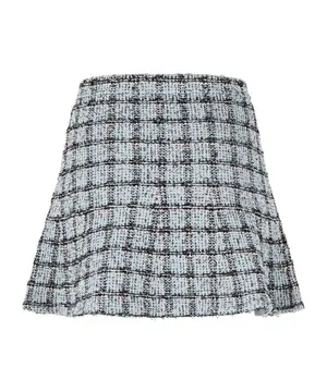 SELF-PORTRAIT Checked Mini Skirt